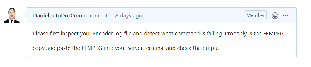 problem encoder · Issue #2693 · WWBN/AVideo · GitHub