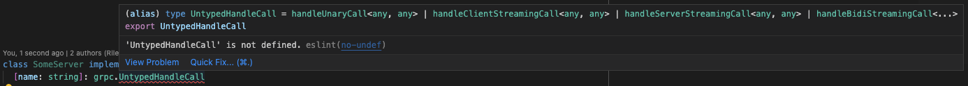 'UntypedHandleCall' is not defined · Issue #2178 · grpc/grpc-node · GitHub