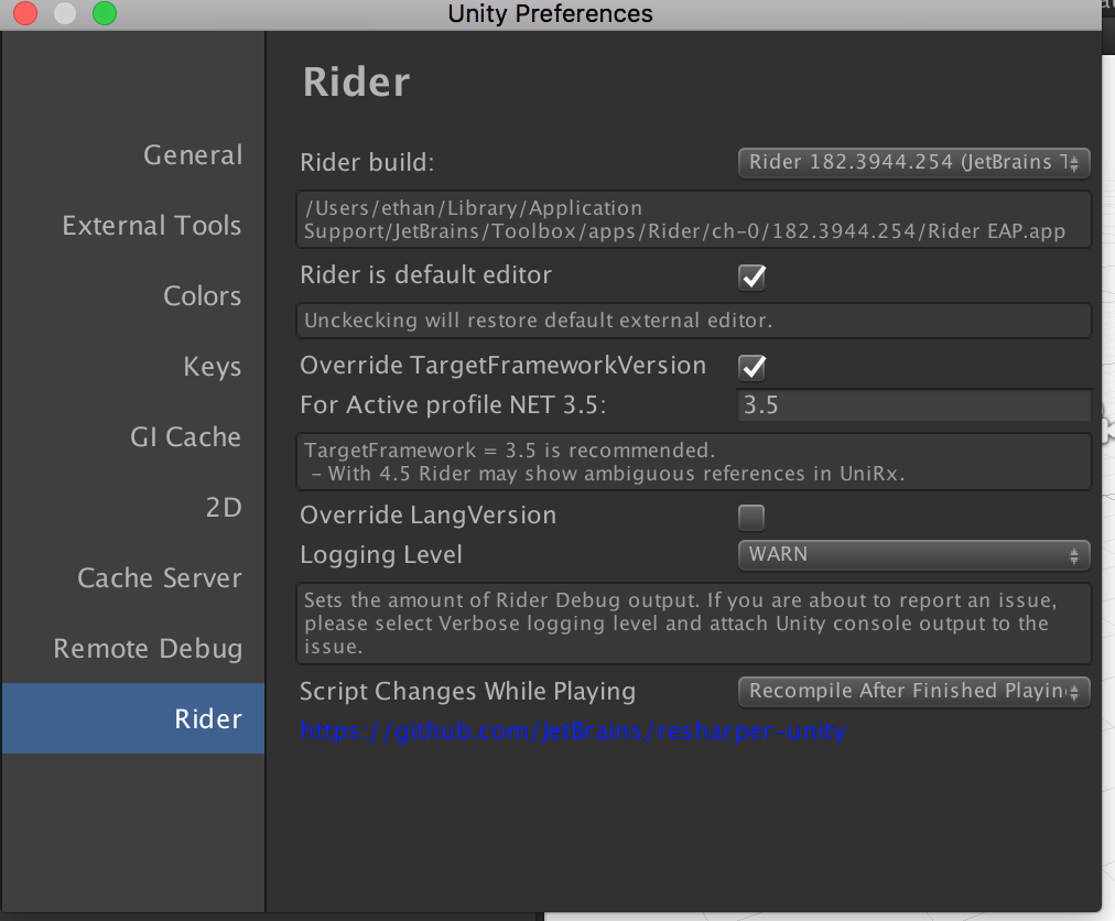 Override TargetFrameworkVersion stopped working in plugin version 2018.2.0.20 · Issue #662 ...