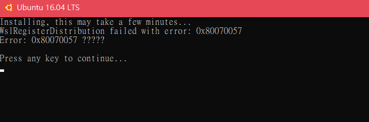 WSL2 - Windows 19041.264 - WslRegisterDistribution fails with error 0x80070057 - Incorrect ...