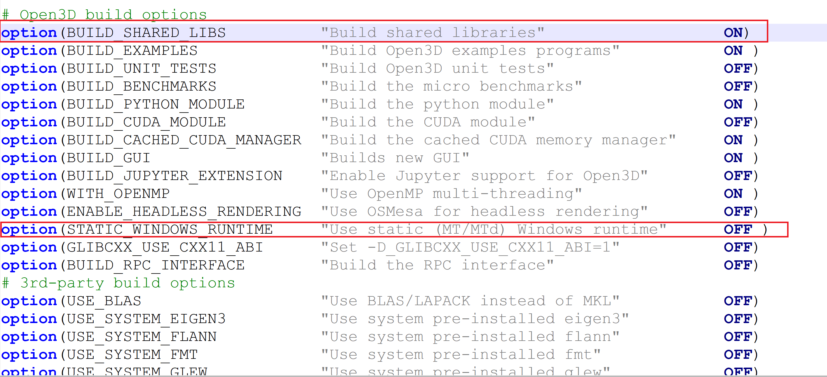 Open3d static reference (Update: Issue solved with tutorial for dynamic version) · Issue #2717 ...