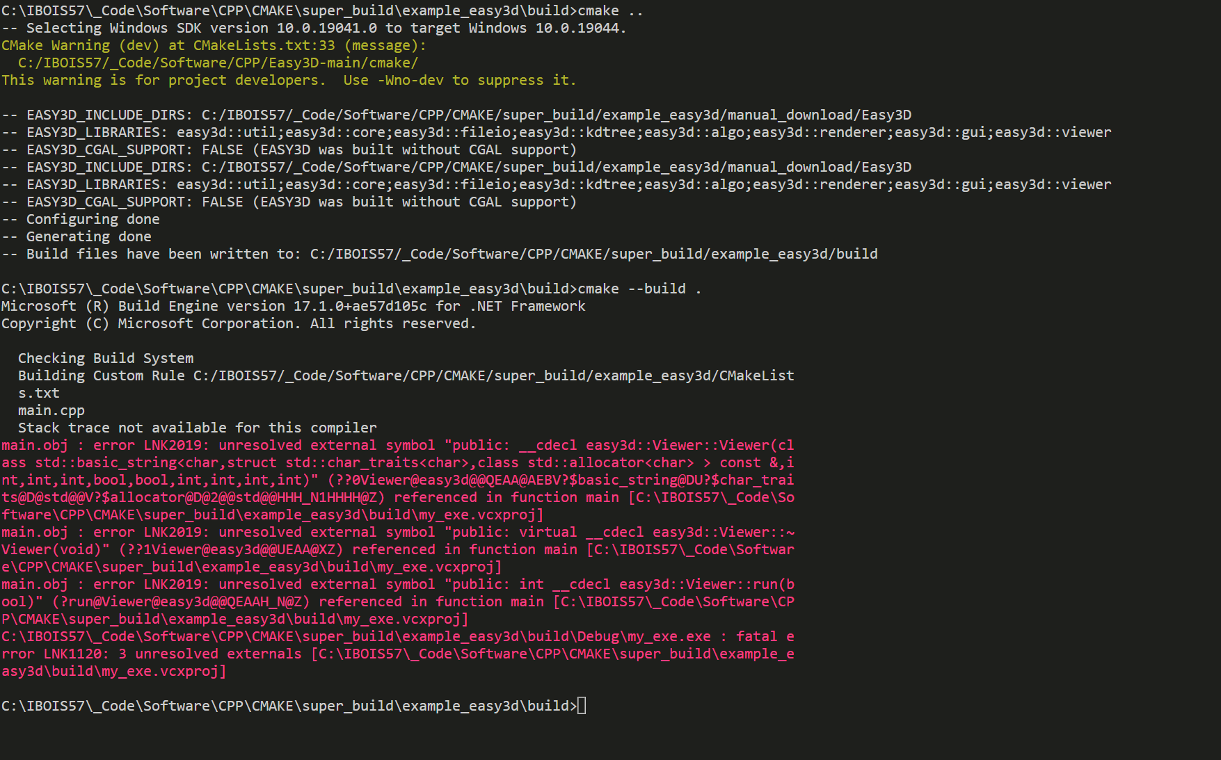 CMake ExternalProject · Issue #123 · LiangliangNan/Easy3D · GitHub