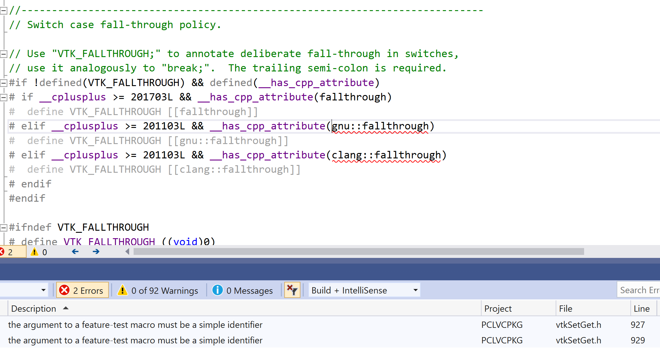 PCL installed, but visual studio cannot find the dependecies · Issue ...