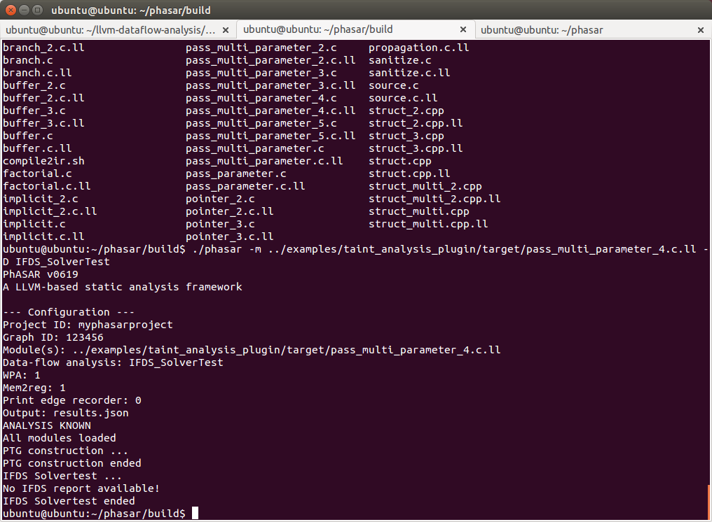 I cannot see any result · Issue #74 · secure-software-engineering/phasar · GitHub