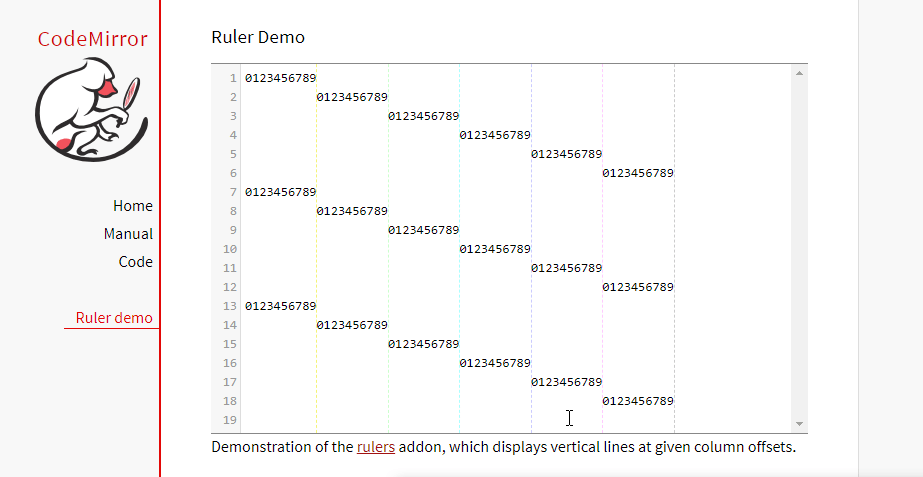 Unexpected scrolling with rulers enabled · Issue #5949 · codemirror/codemirror5 · GitHub