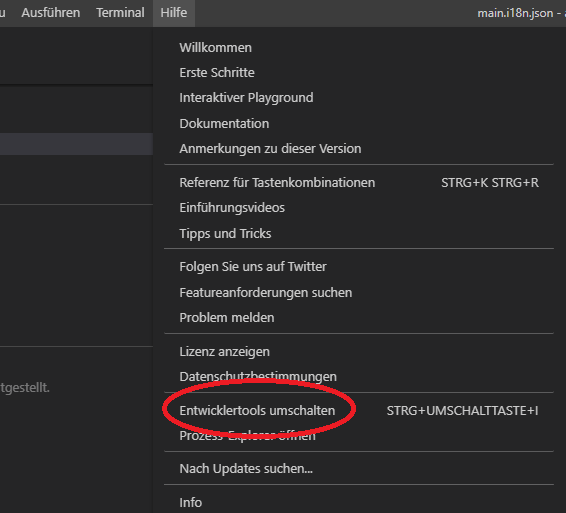 Toggle Developer Tools Is Not Localized With Langpack · Issue 15501 1949