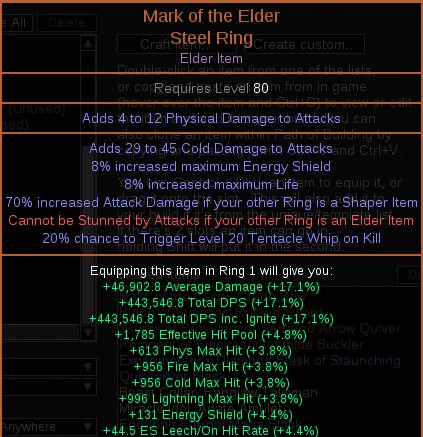 Something wrong going on with Mark of the Elder, Steel Ring · Issue #5174 ...