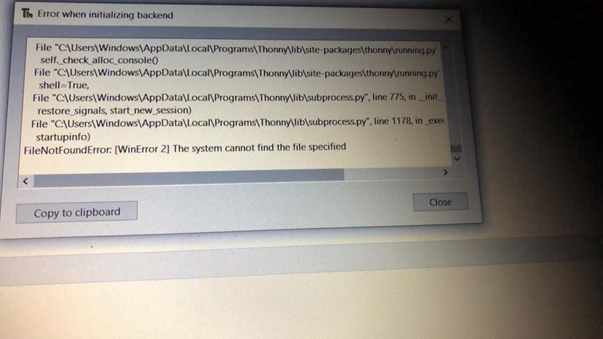 Console allocation error · Issue #931 · thonny/thonny · GitHub