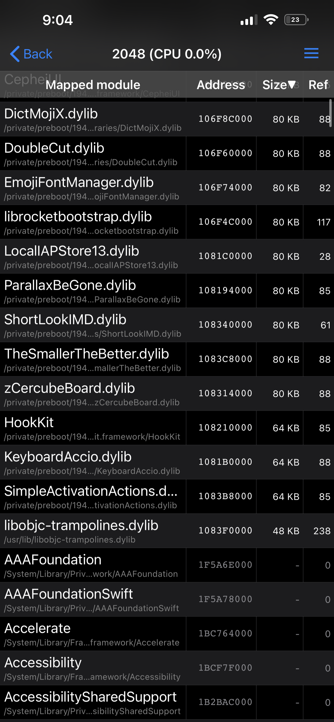 Crashes on Xina 1.1.5 on iOS 15.1.1 in the new beta 3.5 · Issue #80 · jjolano/shadow · GitHub