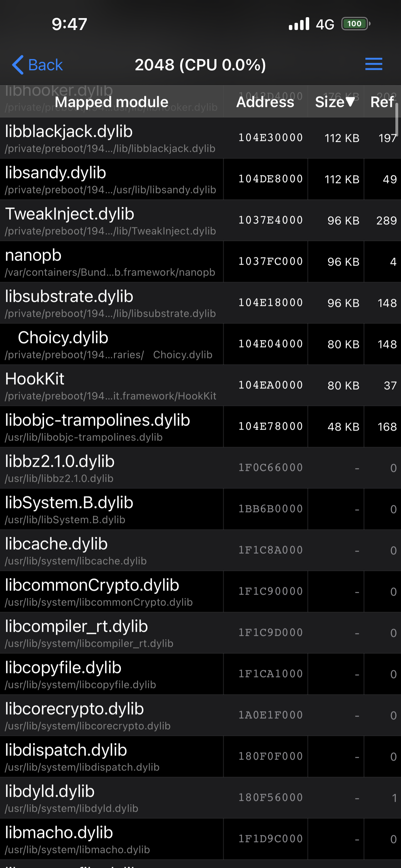 Crashes on Xina 1.1.5 on iOS 15.1.1 in the new beta 3.5 · Issue #80 · jjolano/shadow · GitHub