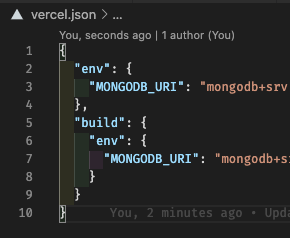 Environment Variable "MONGODB_URI" references Secret "next_example_mongodb_uri", which does not ...