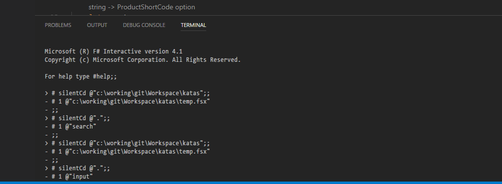 Terminal not rendering normally. · Issue #591 · ionide/ionide-vscode-fsharp · GitHub
