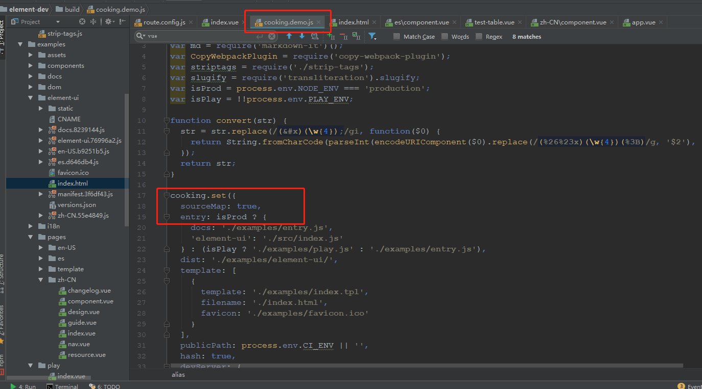 关于源码调试的问题 · Issue #9637 · ElemeFE/element · GitHub