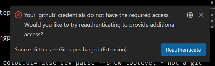 Gitlens Reauthenticates Infinitely · Issue 2813 · Gitkrakenvscode Gitlens · Github
