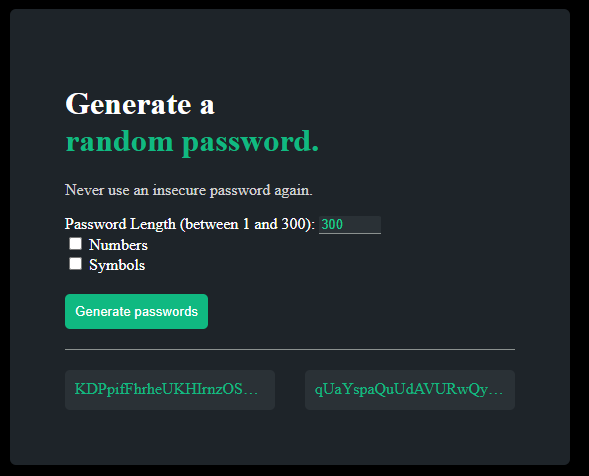 GitHub - cgraham74/Password_Generator: Allows users to randomly ...