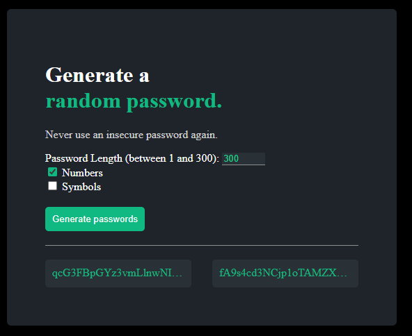 GitHub - cgraham74/Password_Generator: Allows users to randomly ...