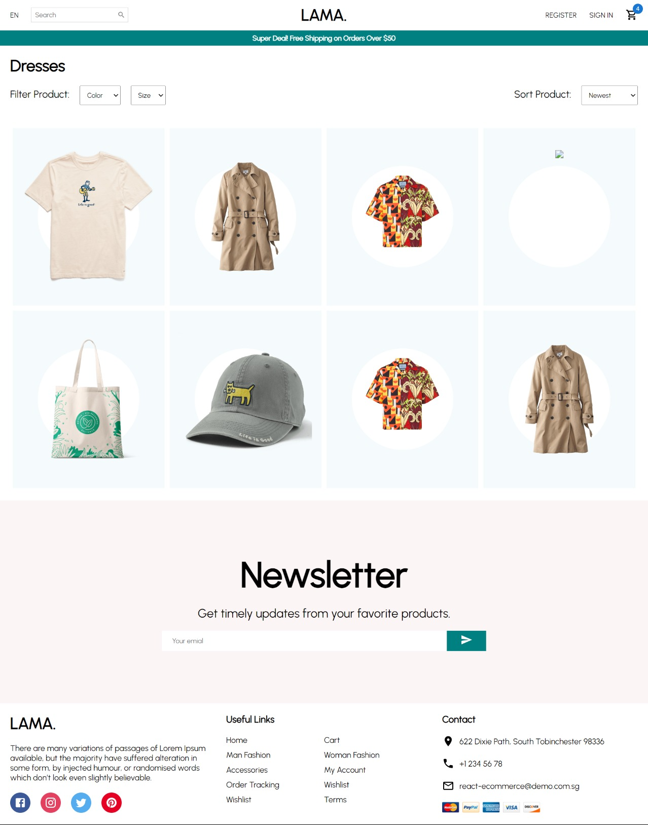 GitHub - xueyublue/react-styled-components-shopping: React E-Commerce Demo Project