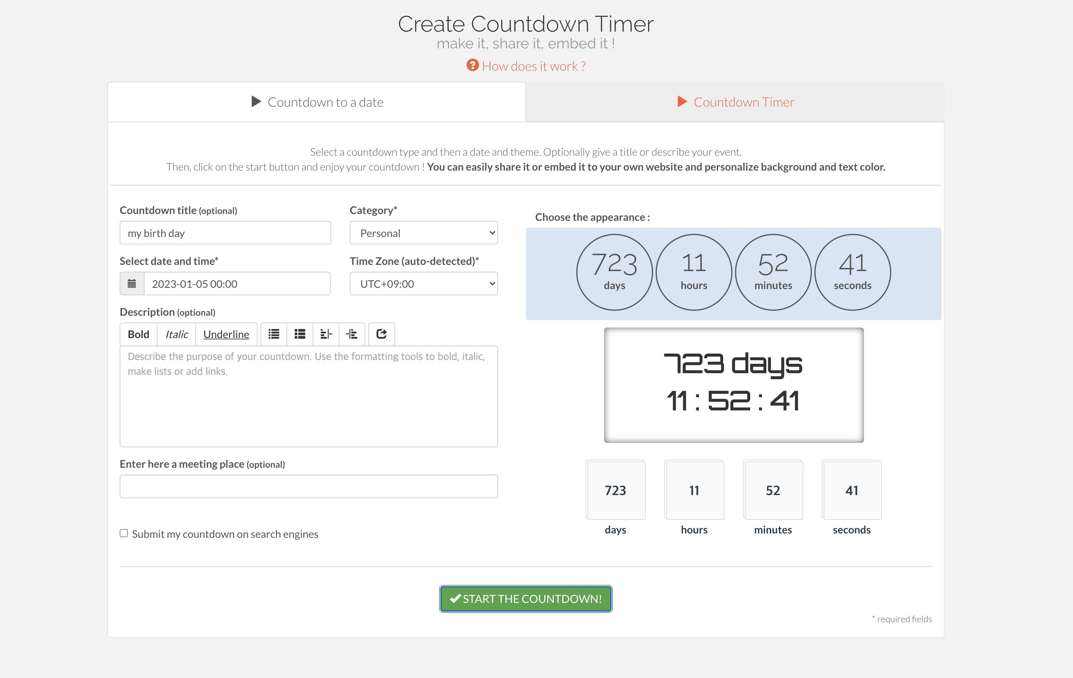 Klebrig Nat rlich Messe Countdown Z hler Widget Gummi Vorurteil Politik