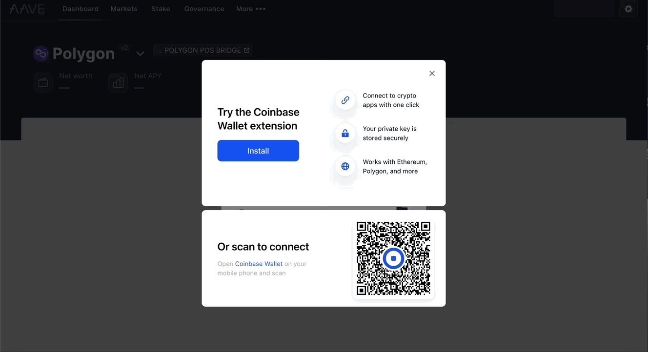 Coinbase wallet disconnect - made auto connect to MM · Issue #300 · aave/interface · GitHub