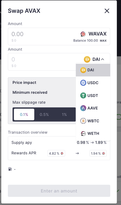 Swap - avalanche - v2 - market - wrong naiming of assets · Issue #645 · aave/interface · GitHub