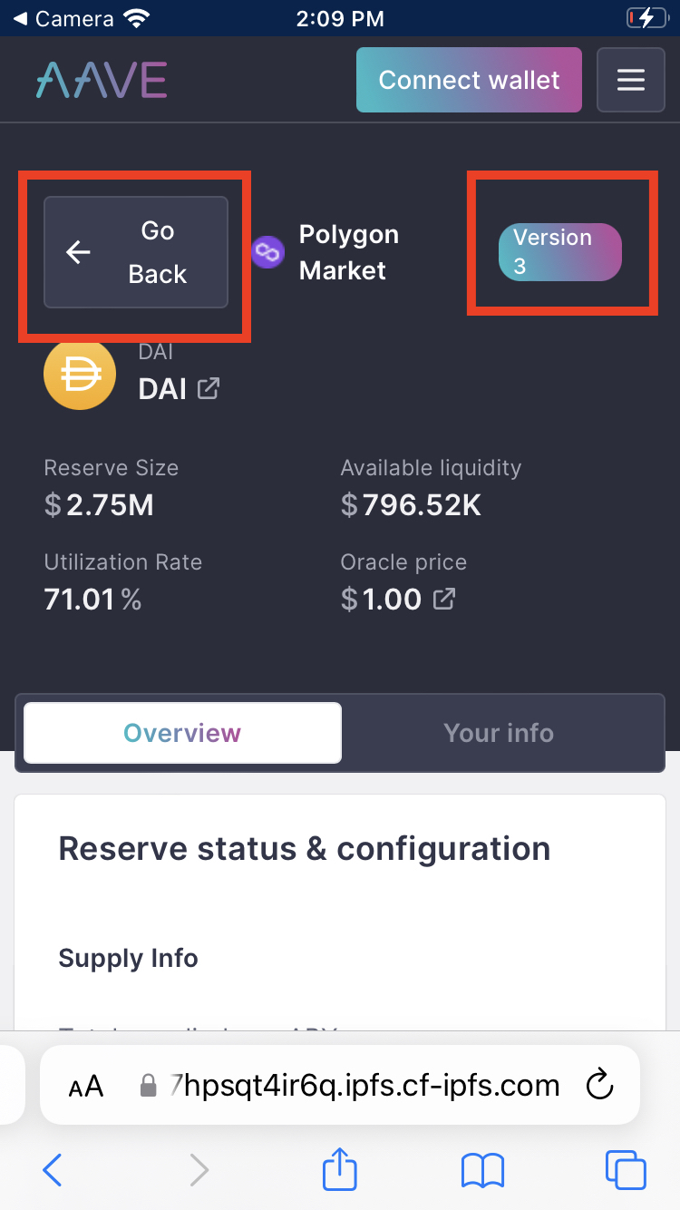 mobile small resolution UI glitches · Issue #703 · aave/interface · GitHub