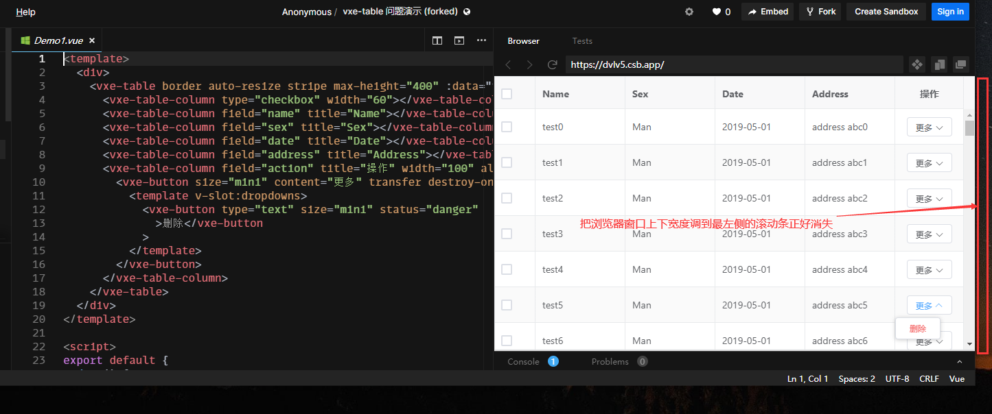 vxe-table内的下拉按钮设置了transfer属性，导致table抖动、下拉容器有几率错位 · Issue #1207 · x-extends/vxe-table · GitHub