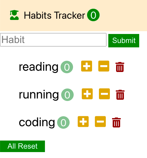 GitHub - Seongrak/Habit-Tracker: Application to track habits to practice ReactJS