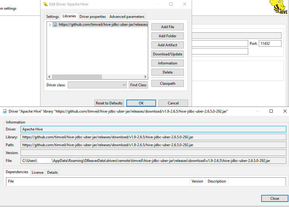Error "Invalid method name: 'OpenSession' " when connecting to HIVE · Issue #13334 · dbeaver ...