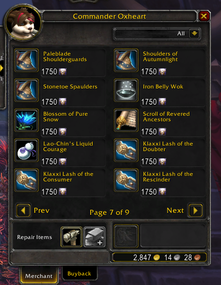 Commander Oxheart missing priority items. · Issue #888 · Stormforge-gg ...