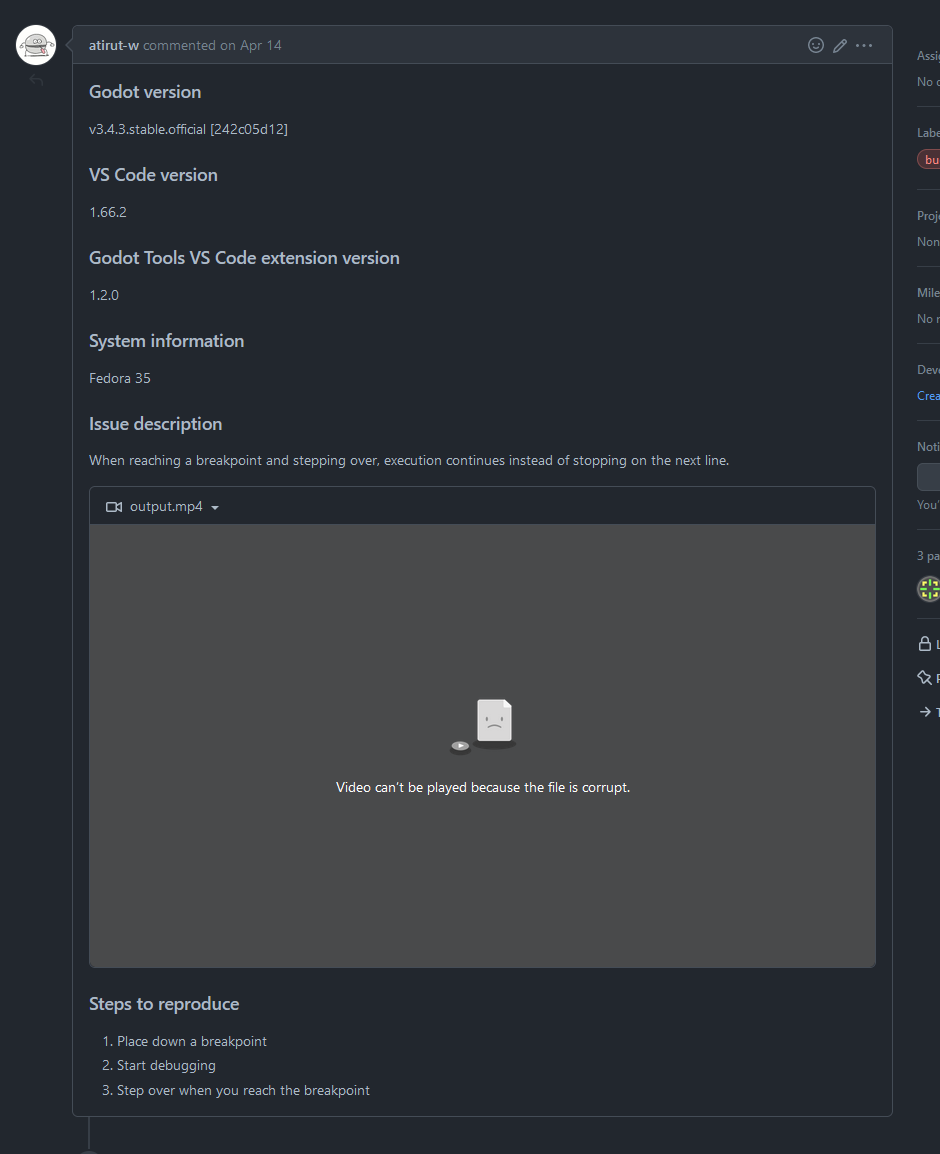 Step over not working · Issue #347 · godotengine/godot-vscode-plugin · GitHub