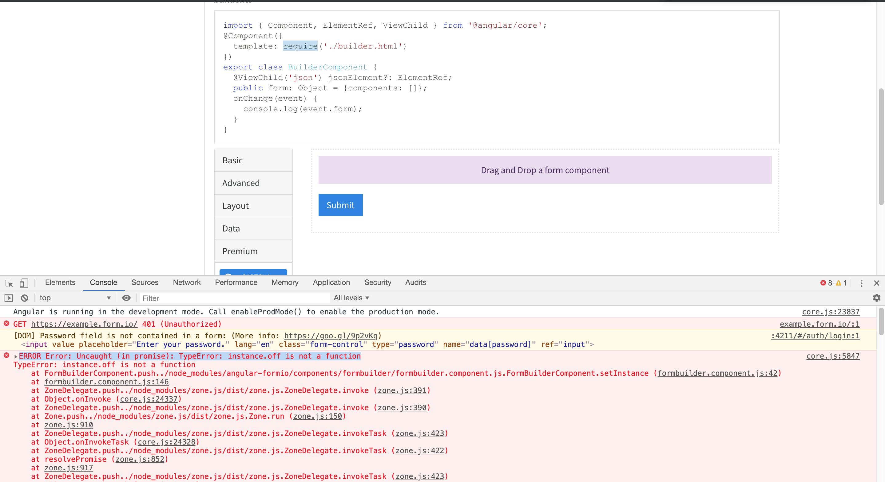 instance.off is not a function · Issue #322 · formio/angular · GitHub