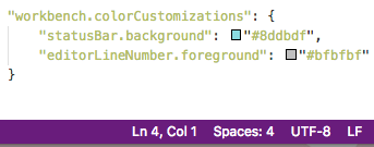 statusBar.background not working · Issue #41448 · microsoft/vscode · GitHub