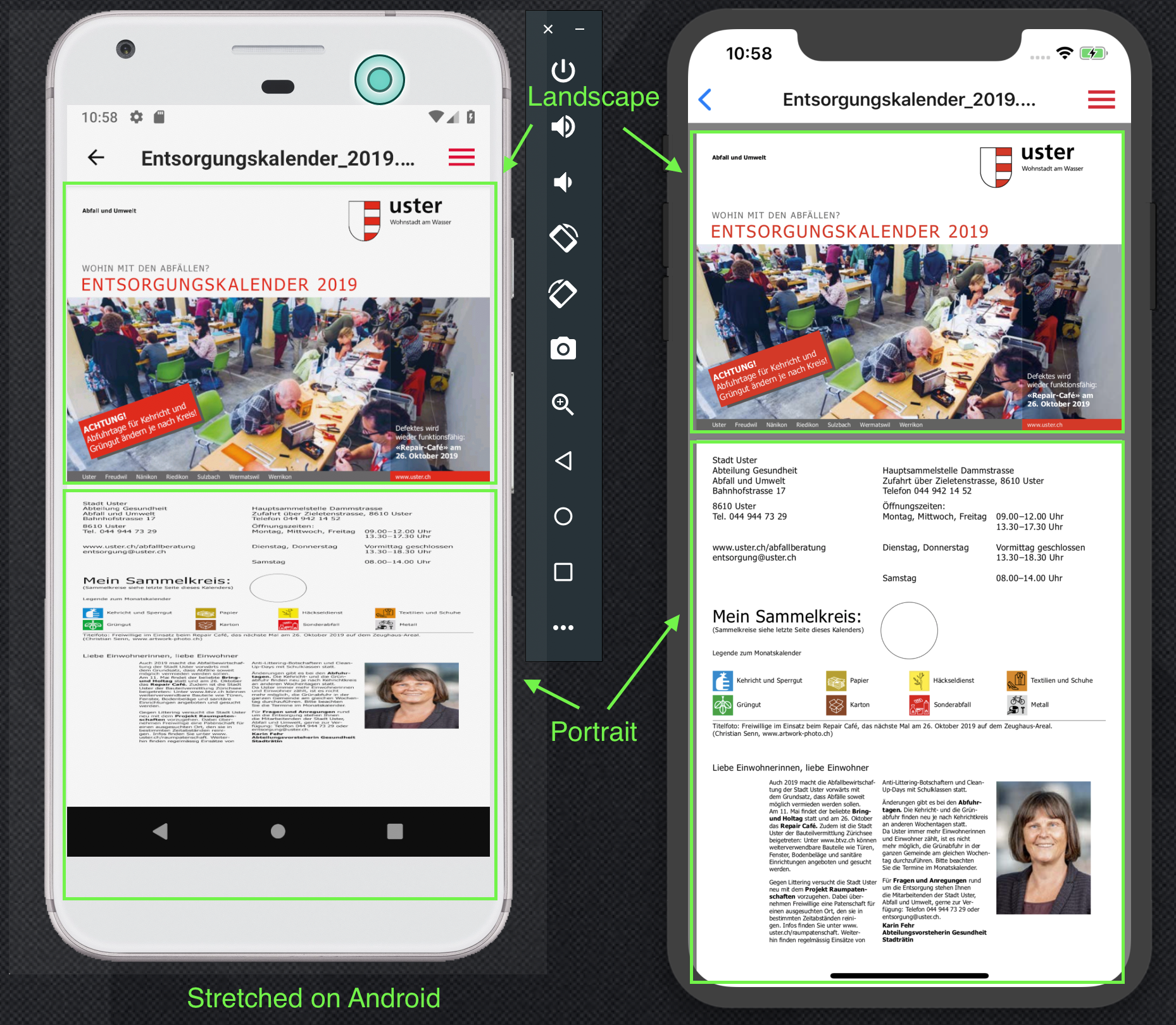 Multiple pages with different orientation gets stretched on Android · Issue #96 · rumax/react ...