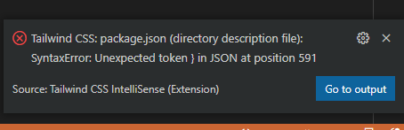 SyntaxError: package.json (directory description file): SyntaxError: Unexpected token } in JSON ...