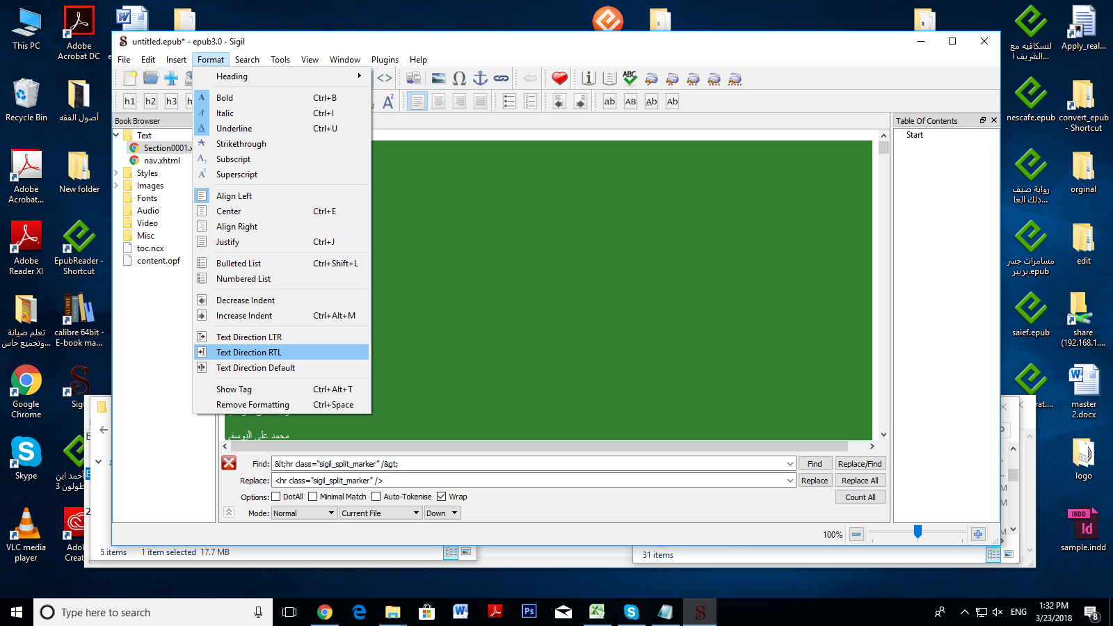 Setting direction causing error on epub checker · Issue #342 · Sigil-Ebook/Sigil · GitHub