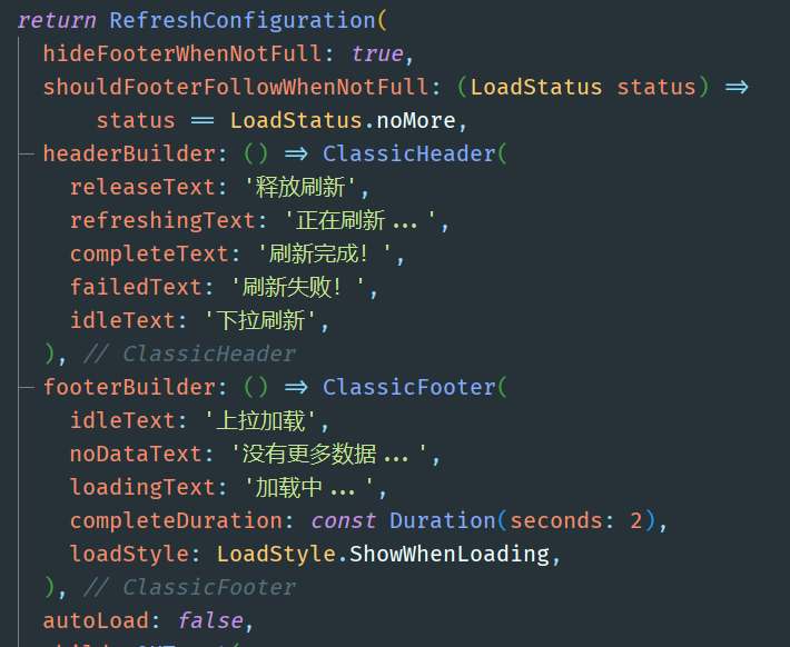Classicfooter设置autoload False无法上拉加载 · Issue 170 · Peng8350 Flutter