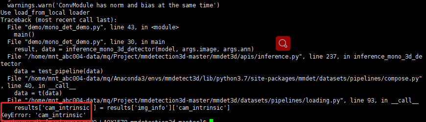 KeyError: "NuScenesDataset: 'infos'" · Issue #769 · open-mmlab/mmdetection3d · GitHub