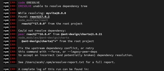 👑 [将react升级到最新版本，或者修改peerDependencies] · Issue #541 · ant-design/ant-design-charts · GitHub