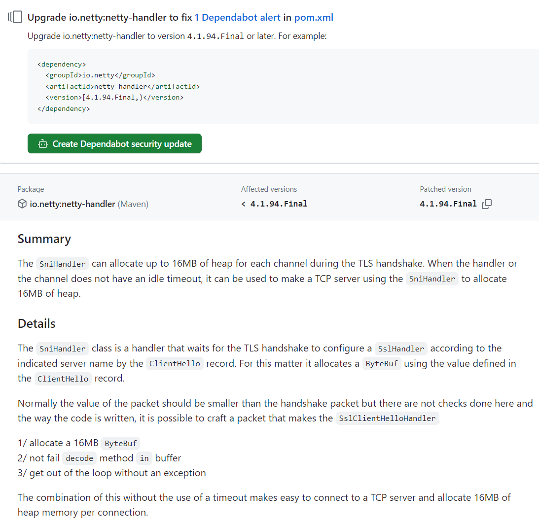 [Improve][Security] netty-handler SniHandler 16MB allocation · Issue #8681 · apache/inlong · GitHub