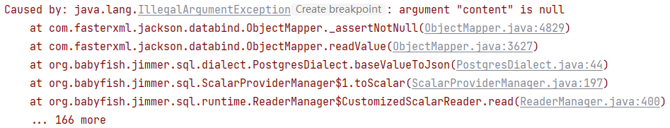 Bug When The Database Dialect Is Postgresql The Serialized 9446