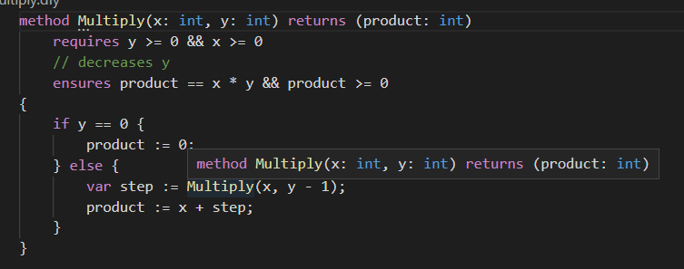 Type Information On Hover · Issue 47 · Dafny Langide Vscode · Github 