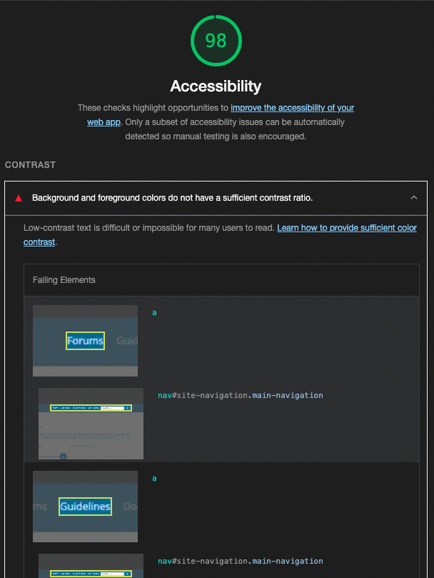 A11y Audit · Issue #110 · WordPress/wporg-two-factor · GitHub