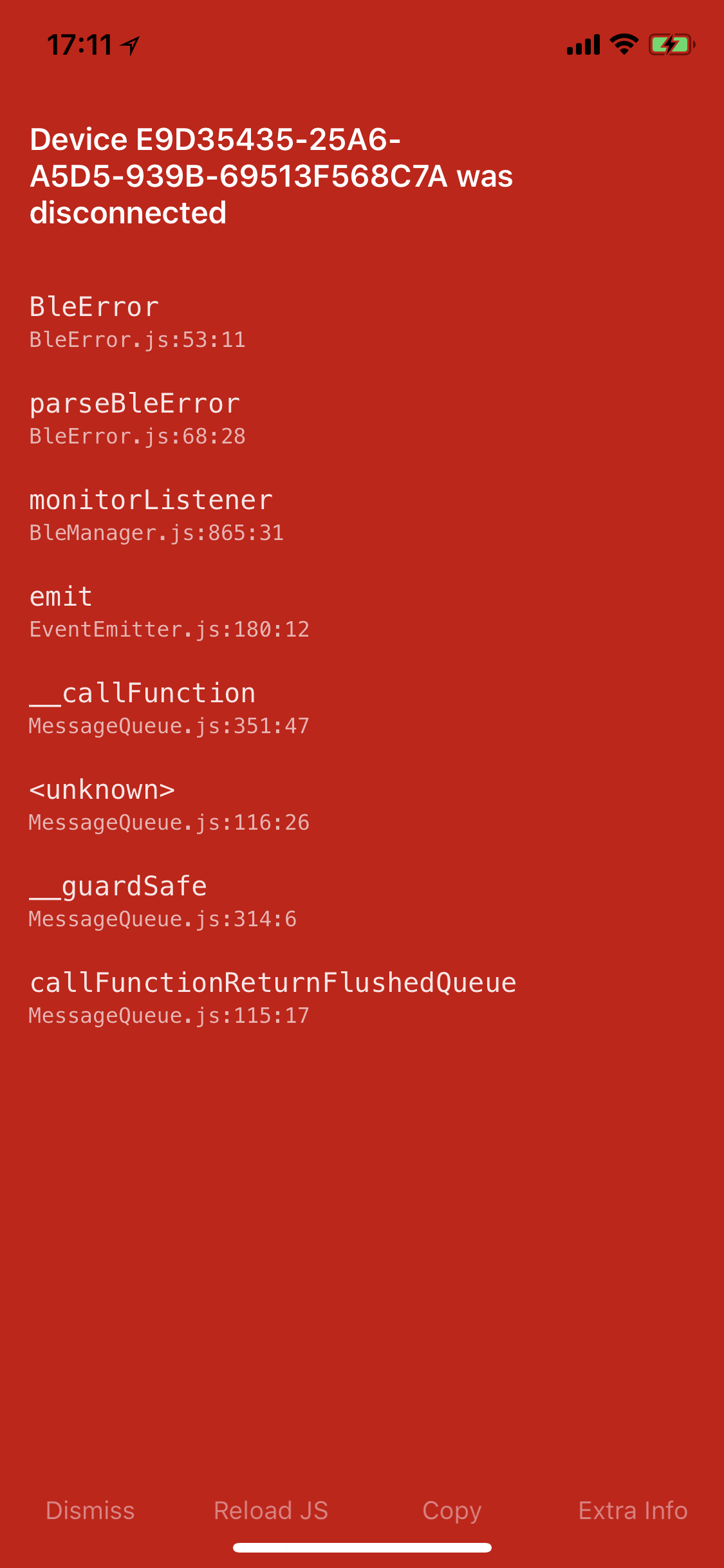 BleError device was disconnected · Issue #300 · dotintent/react-native-ble-plx · GitHub