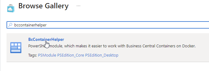 Allow Module Publish in Azure Automation Account · Issue #3105 · microsoft/navcontainerhelper ...