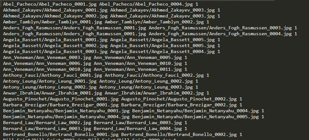 lfw · Issue #6 · QuasarLight/Pytorch_Face_Recognition · GitHub