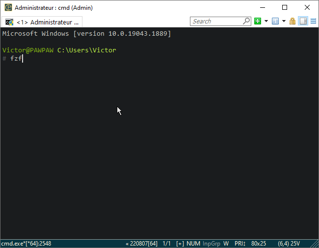 Version 33 has graphical glitches on cmder and conemu · Issue #2954 · junegunn/fzf · GitHub