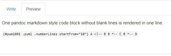 Failed to render pandoc markdown style code blocks in markdown file preview (and issue form ...