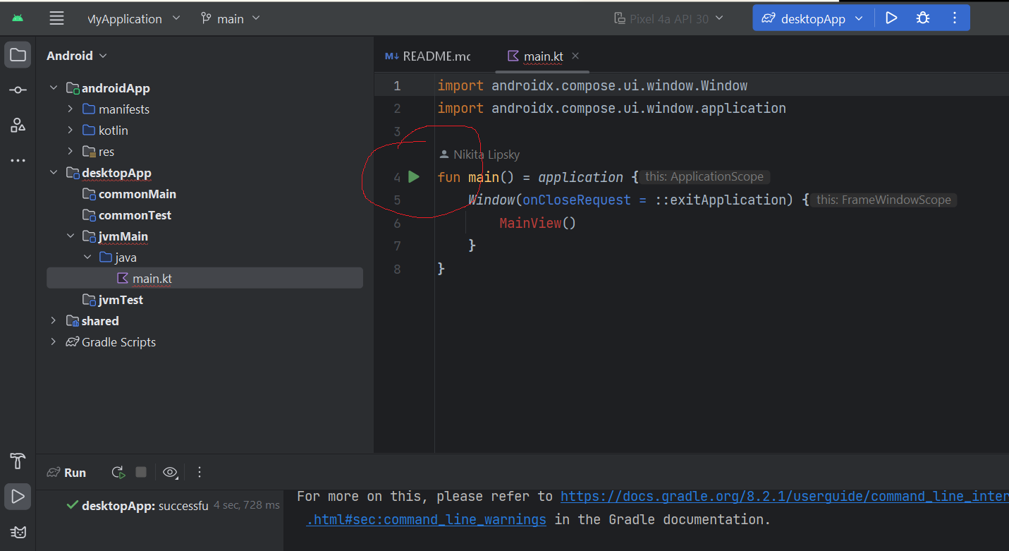 Cannot locate tasks that match ':desktopApp:compileJava' as task 'compileJava' not found in ...