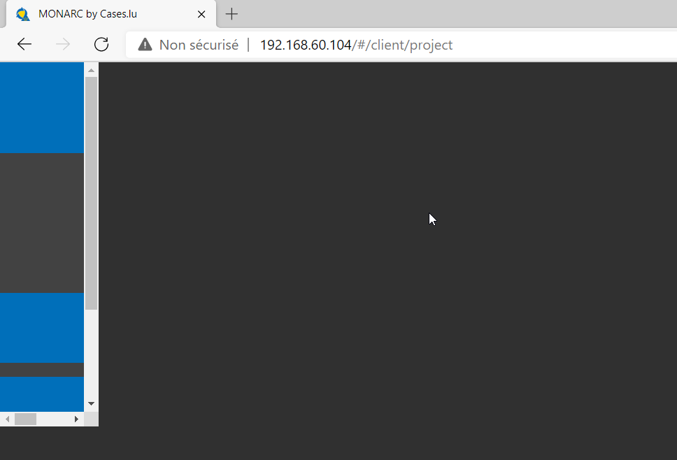 Garbled screen with certain navigators after logging in · Issue #327 · monarc-project ...