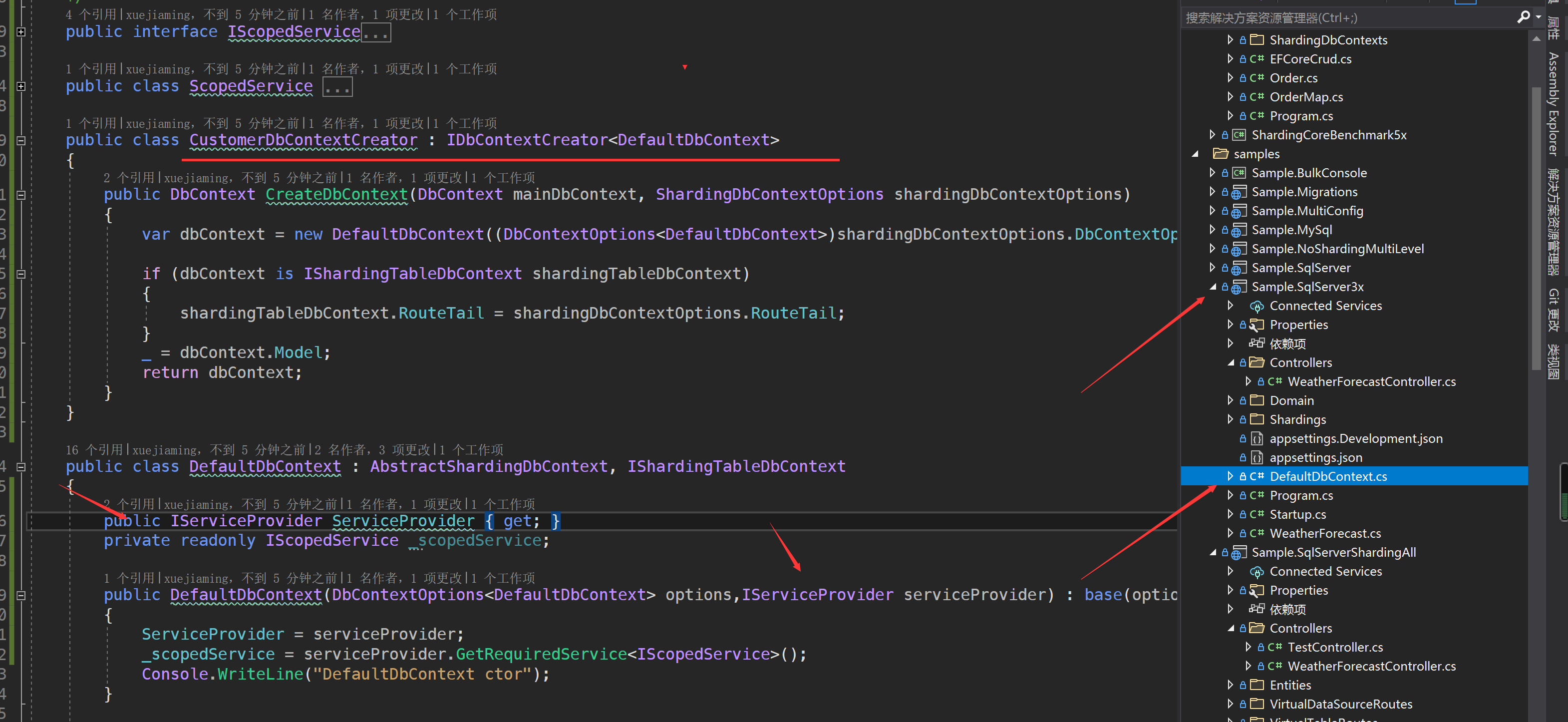 支持多参数构造函数的Dbcontext及手动事务 · Issue #133 · dotnetcore/sharding-core · GitHub